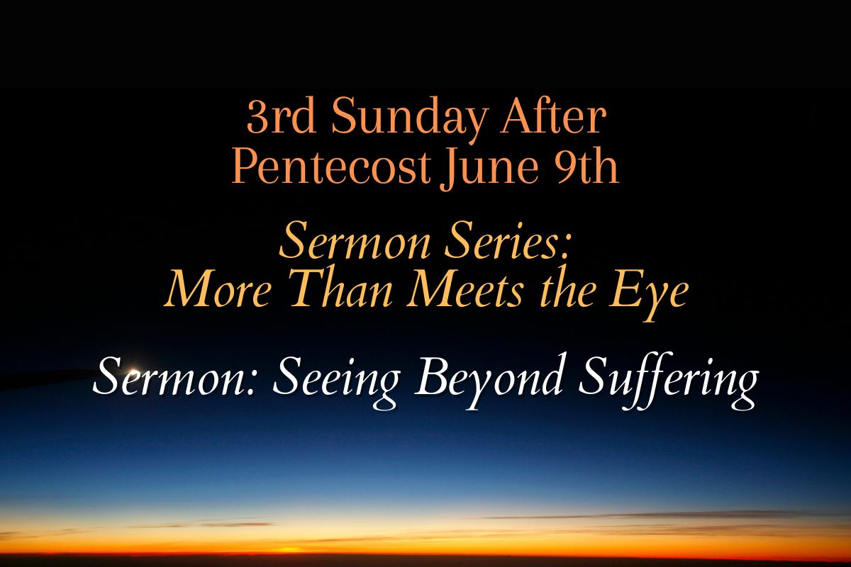 More Than Meets the eye: Seeing Beyond Suffering - First Presbyterian ...